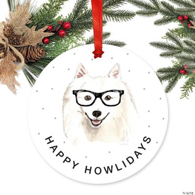 Preppy Dog Metal Ornament Japanese Spitz | Oriental Trading