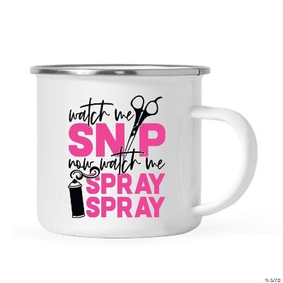 Watch Me Snip Spray 11oz Campfire Mug | Oriental Trading