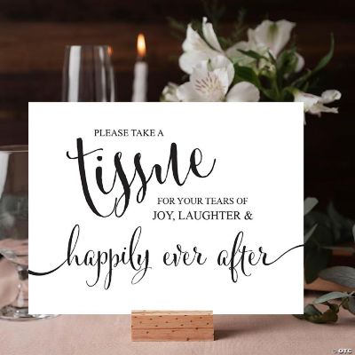 Formal Black White Tears of Joy 8.5x11 | Oriental Trading