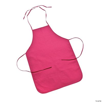 Kids' Dark Pink Apron | Oriental Trading
