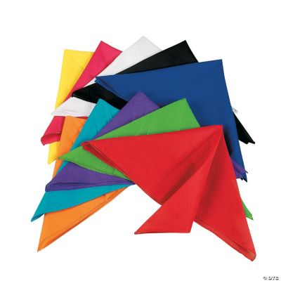 Bulk 50 Pc. Bright Bandana Assortment | Oriental Trading