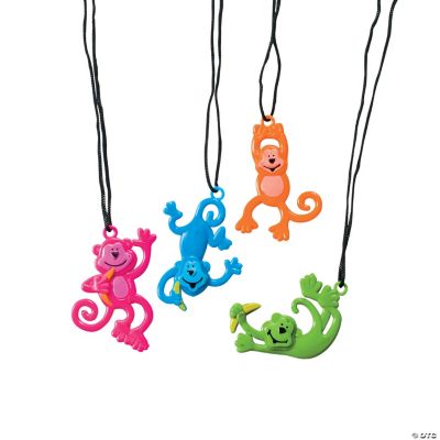 Neon Monkey Necklaces - Discontinued