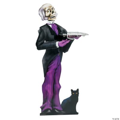 Freestanding Skeleton Butler with Tray - Oriental Trading
