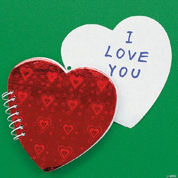 Laser Heart-Shaped Spiral Notepads - Discontinued