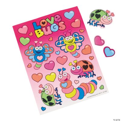 Love Bug Sticker Sheets - Discontinued