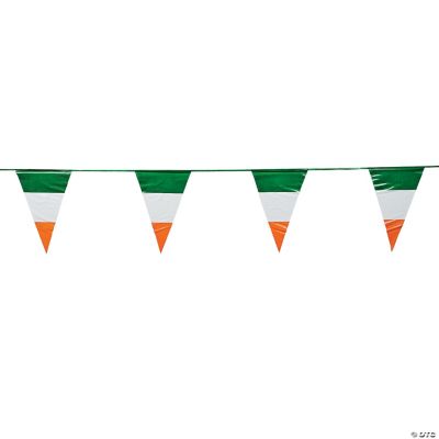 Irish Flag Plastic Pennant Banner | Oriental Trading