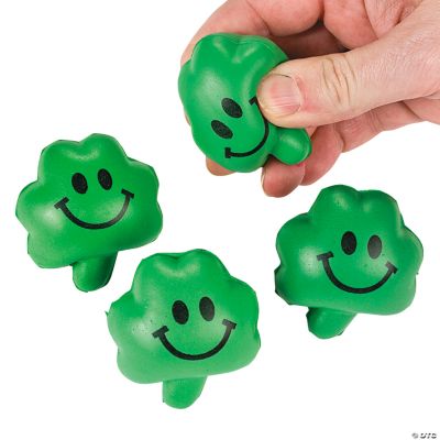 Mini Stress Toy Shamrocks - 24 Pc.