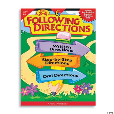 3 Step Directions Worksheets