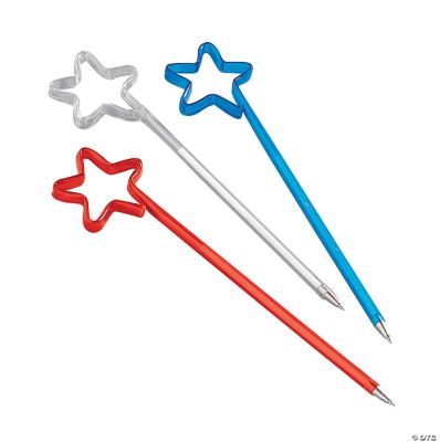 Patriotic Star-Shaped Pens - Discontinued