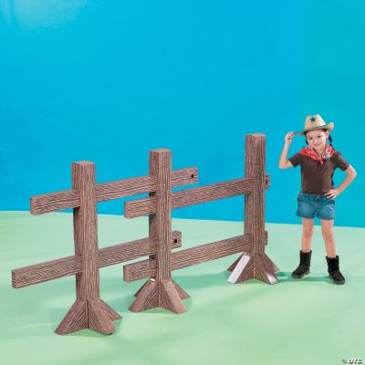 Split Rail Fence Post Cardboard Stand-Up