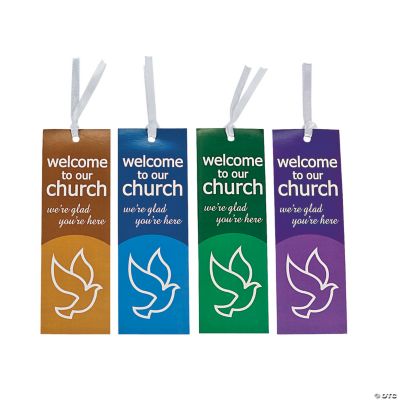 “Welcome To Our Church” Bookmarks - Oriental Trading - Discontinued