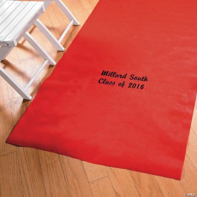 Personalized Red Graduation Aisle Runner - Discontinued