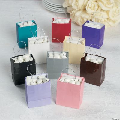 Mini White Gift Bags - Oriental Trading