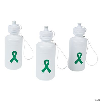 Green Ribbon Water Bottles - Discontinued
