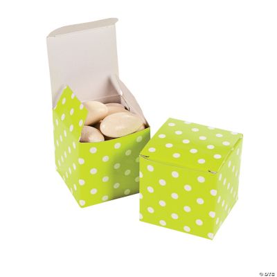 Lime Green Polka Dot Gift Boxes - Discontinued