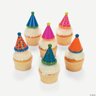 Birthday Hat-Shaped Cake Toppers - Discontinued
