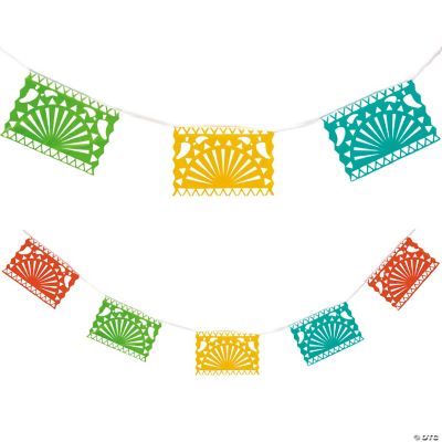 100 ft. x 10" Bright Sunrise & Peppers Fiesta Cutout Garland | Oriental ...