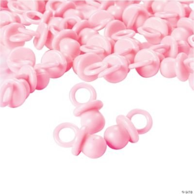 Bulk 48 Pc. Pastel Pink Opaque Pacifier Favors