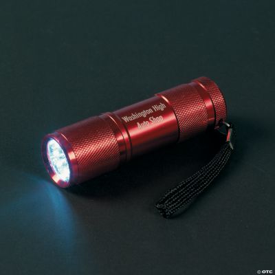 Personalized Red Aluminum LED Flashlight - Discontinued