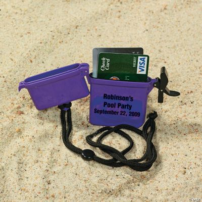Personalized Beach Safe Containers - Purple