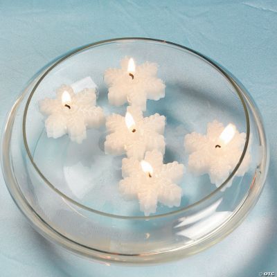 Snowflake Floating Candles - Discontinued