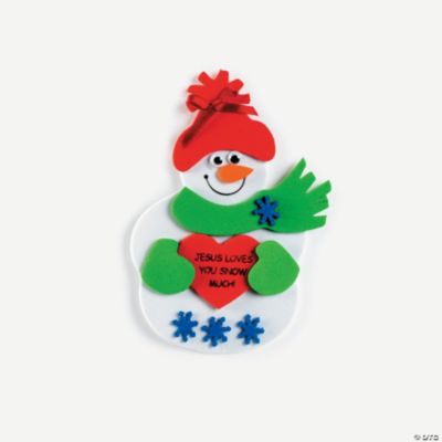 "Jesus Loves You Snow Much" Snowman Magnet Craft Kit - Discontinued