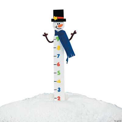 1 1/4" x 12" Snowman Snow Wood Measuring Stick Craft Kit - Makes 12