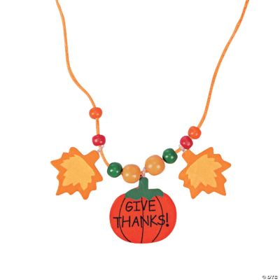 Beaded Thanksgiving Necklace Craft Kit - Discontinued