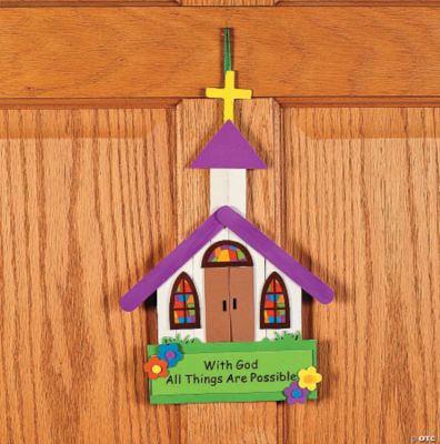Craft Stick Church Banner Craft Kit - Discontinued