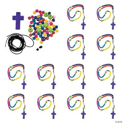 36" Jumbo Wooden “How To Pray the Rosary” Craft Kit - Makes 12 ...