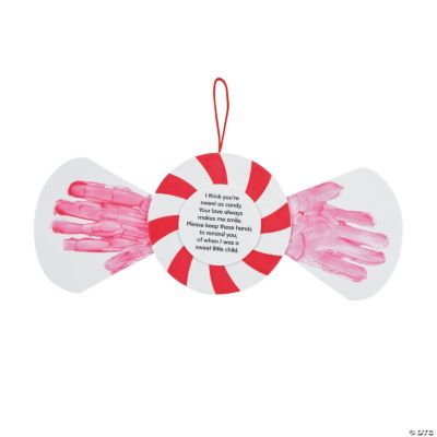 Handprint Peppermint Keepsake Christmas Craft Kit