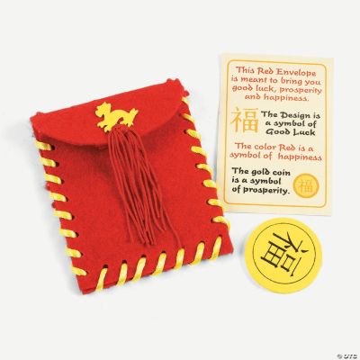 Red Envelope with Coin & Legend Lacing Craft Kit - Discontinued