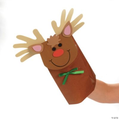 Reindeer Paper Bag Puppet Craft Kit - Discontinued