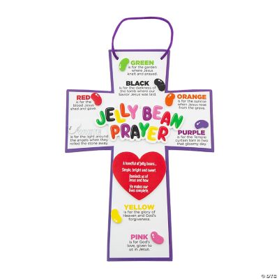 Jelly Bean Prayer Cross Craft Kit - Makes 12