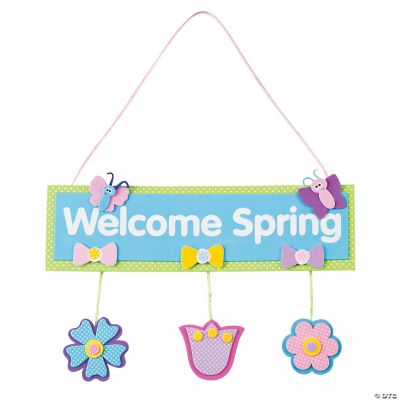 “Welcome Spring” Door Hanger Craft Kit - Discontinued
