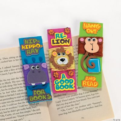 Animal Foam Bookmarks Craft Kit - Discontinued