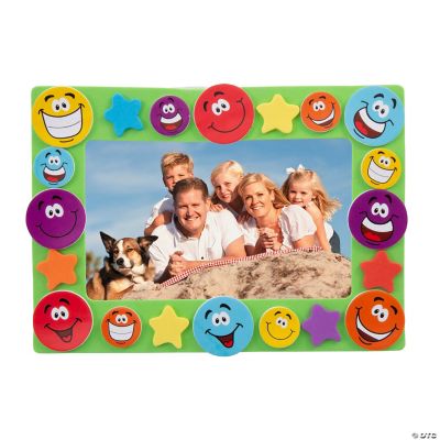 Smile Face Picture Frame Magnet Craft Kit - Makes 12 | Oriental Trading