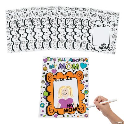 Color Your Own It’s All About My Mom Giant Mother’s Day Cards - 12 Pc ...