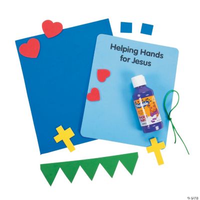 “Helping Hands For Jesus” Keepsake Craft Kit - Oriental Trading