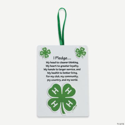 “4-H” Pledge Sign Craft Kit - Discontinued