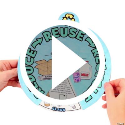 Color Your Own Recycling Wheels - 12 Pc.