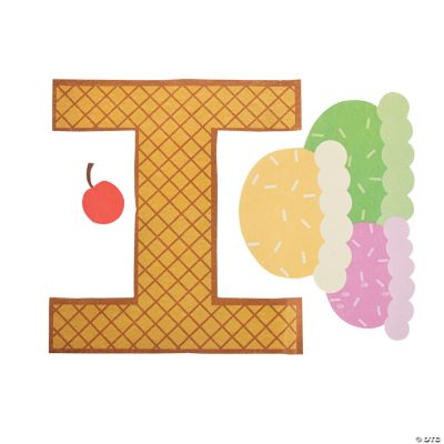 “I Is For Ice Cream” Letter I Craft Kit - Oriental Trading