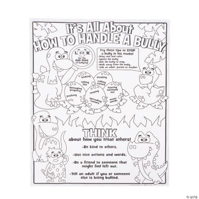 Color Your Own ﻿All About Anti-Bullying Posters - Oriental Trading