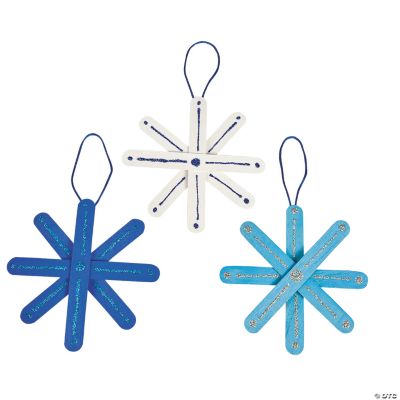 Craft Stick Snowflake Ornament Craft Kit - Discontinued