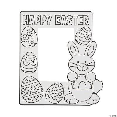 Color Your Own Easter Picture Frames - 12 Pc.