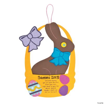 Chocolate Bunny Poem Sign Craft Kit - Discontinued