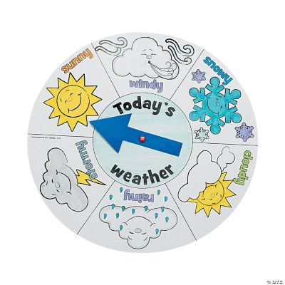 12 Color Your Own Weather Wheels - Oriental Trading