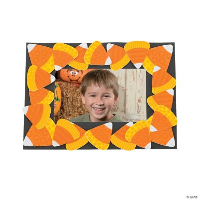 Candy Corn Pattern Picture Frame Magnet Craft Kit - Discontinued