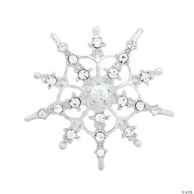 Snowflake Rhinestone Pin - Discontinued