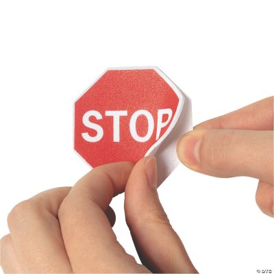 Fabulous Foam Self-Adhesive Safety Signs Shapes - Oriental Trading